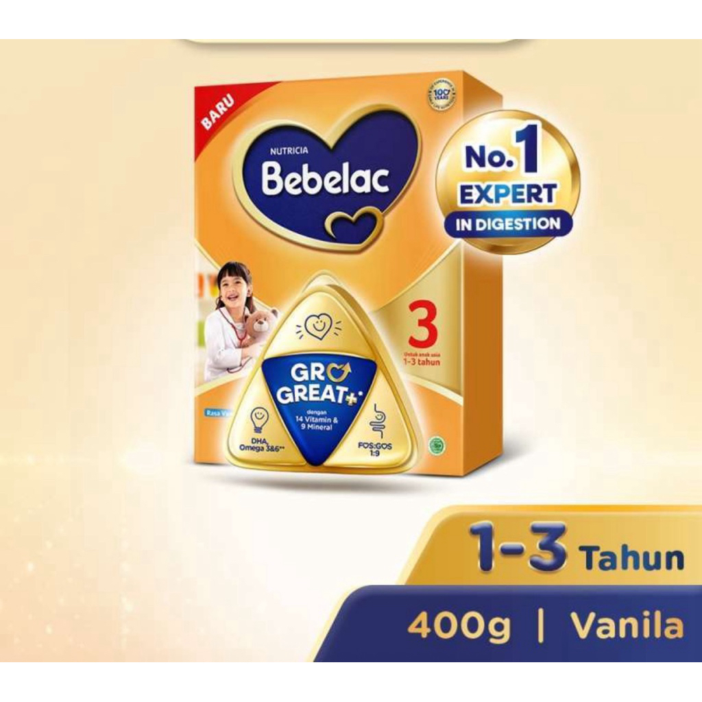 Jual Bebelac 3 400 gr madu vanila | Shopee Indonesia
