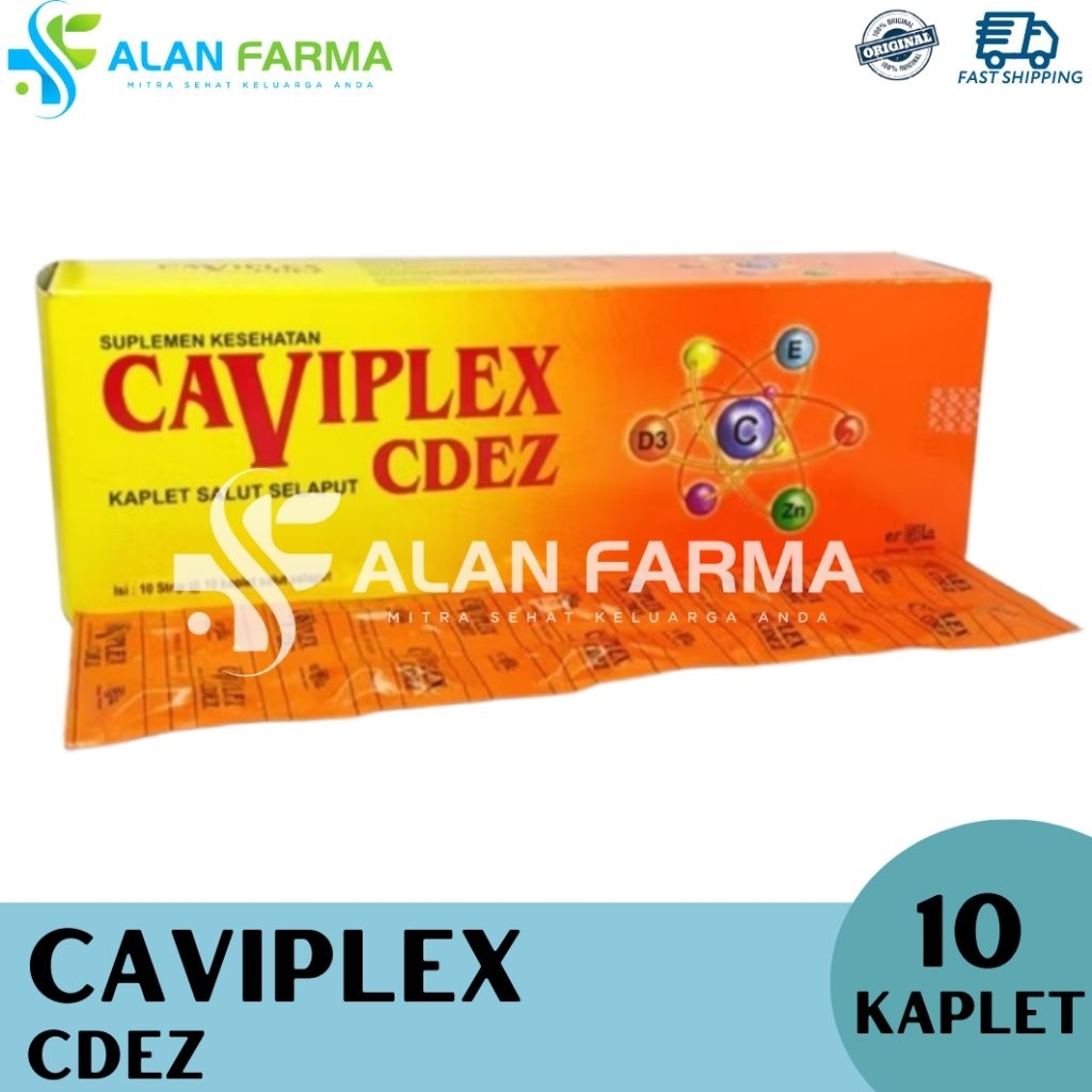 Jual Caviplex CDEZ Strip isi 10 Kaplet | Multivitamin CDEZ | Shopee ...