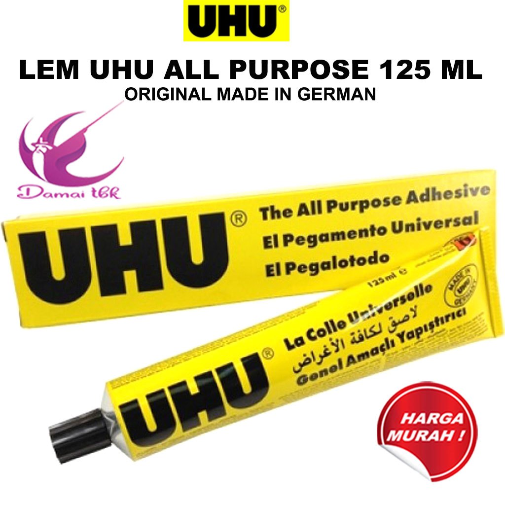 Jual Lem UHU All Purpose Adhesive Glue 125 ml Original Made in German ...