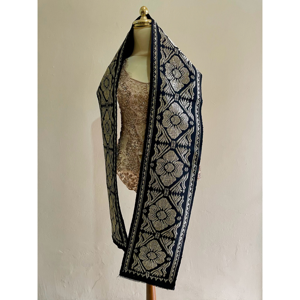 Jual Selendang Songket Besar - Hitam | Shopee Indonesia