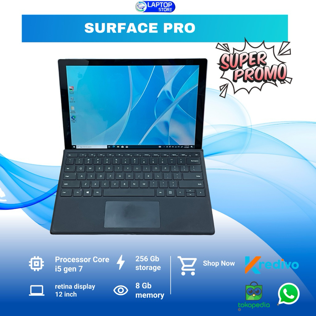 Jual Microsoft Surface Pro Core i5 Ram 8GB Ssd 256GB | Shopee Indonesia