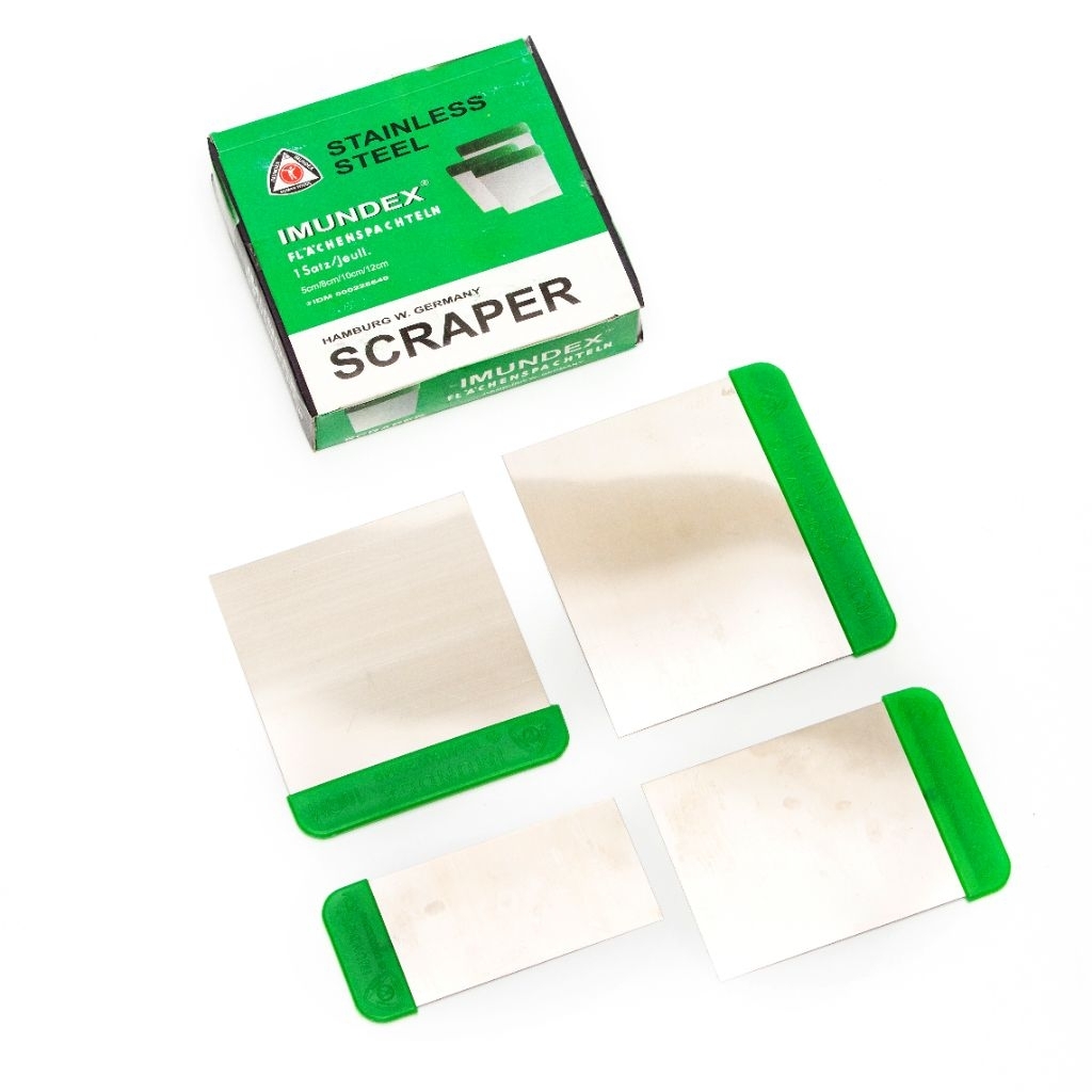 Jual kapi scrapper stainless steel imundex 1 set (5,8,10,12cm) | Shopee ...
