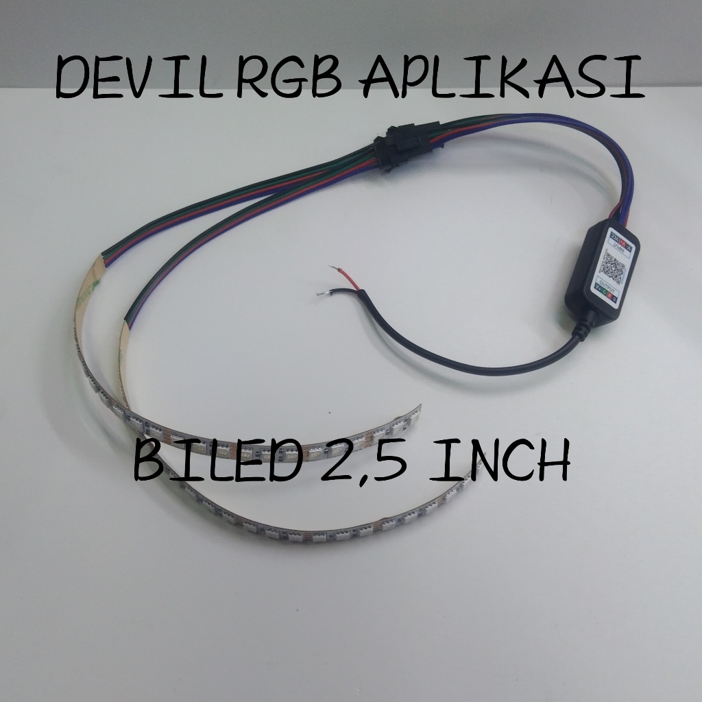 Jual LAMPU DEMON / DEVIL RGB BILED 2,5 INCH KONEKSI BLUETOOTH LED RAPAT ...