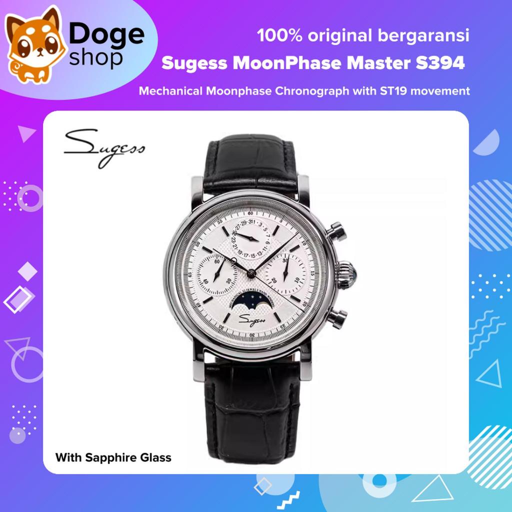 Jual Sugess MoonPhase Master S394 SU1908SWX Seagull ST1908 Movement ...