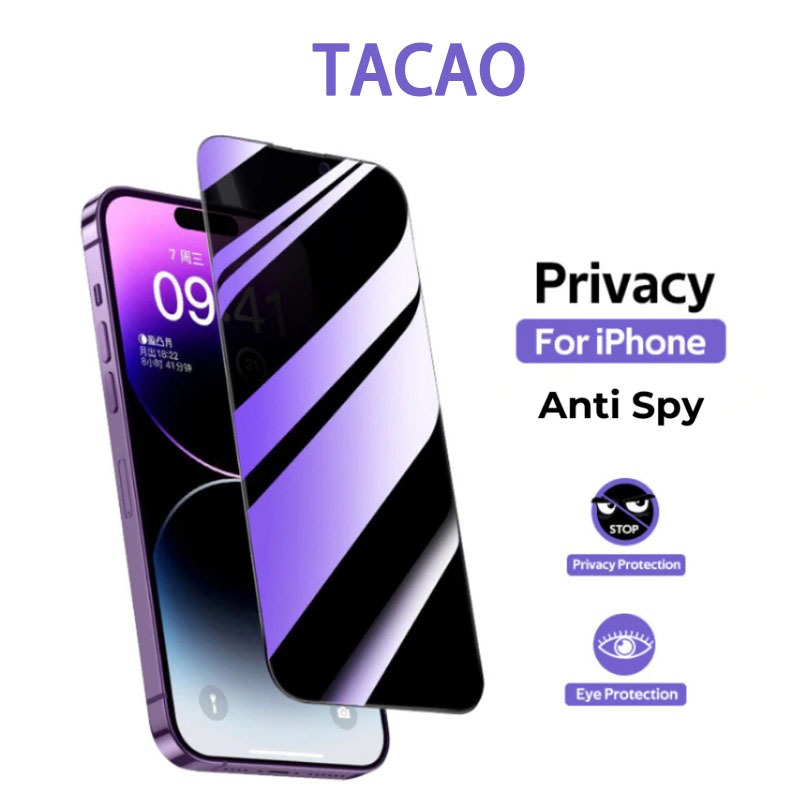 Jual Pelindung Layar Kaca Tempered Full Screen HD Anti-Spy dan Anti ...
