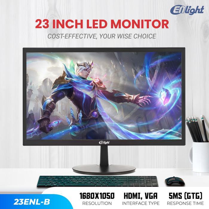 Jual Monitor LED Enlight 23ENL-B 23" VA 1680x1050 HDMI VGA Widescreen ...