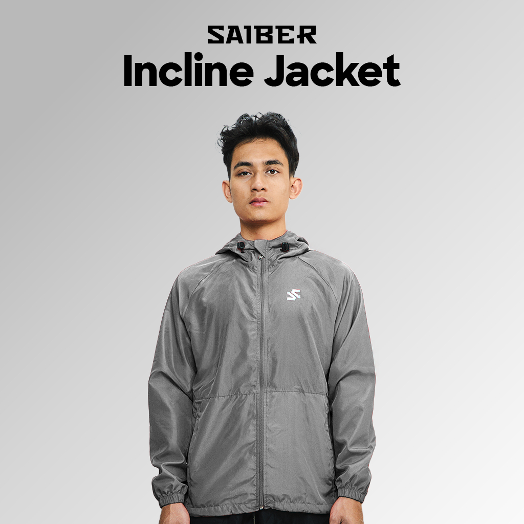 Jual Saiber - Jaket Running Incline Windbreaker UV Protection Quick Dry ...
