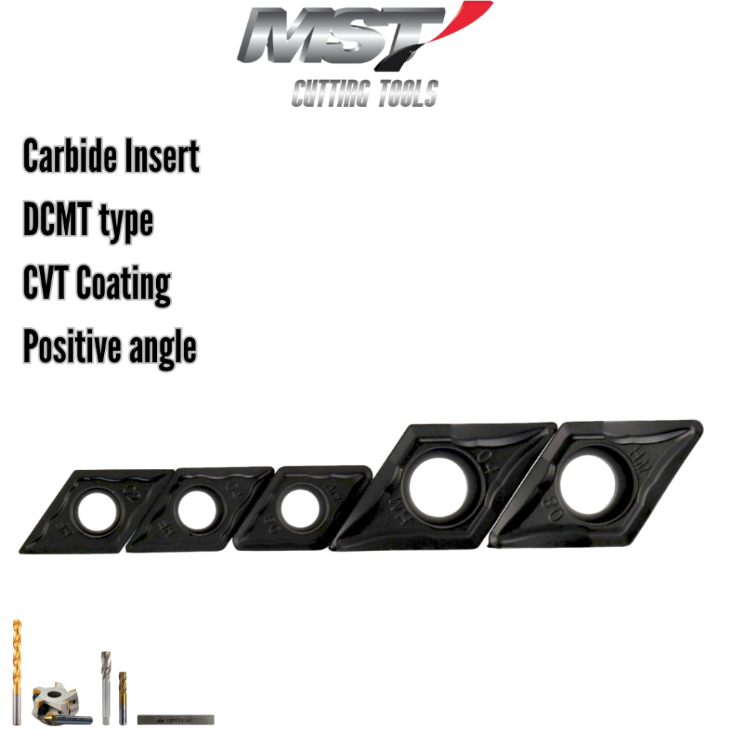 Jual MST Insert Lathe Machine DCMT Type CVD Coating Positive Angle Mata ...