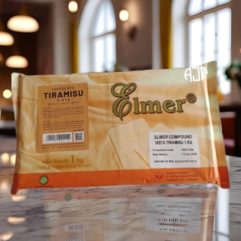 Jual Elmer Chocolate Compound Tiramisu || Kemasan 1 kg | Shopee Indonesia