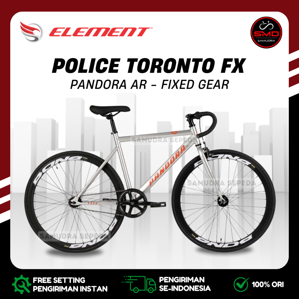 Jual Sepeda Balap Element Roadbike Fixie Police Toronto FX AR CST ...