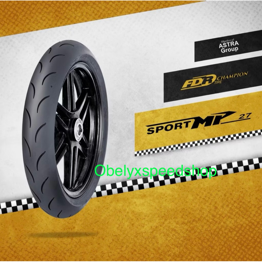Jual BAN FDR TL SPORT MP27 100/80 ring 14 Ban Motor "TUBELESS" RACING ...