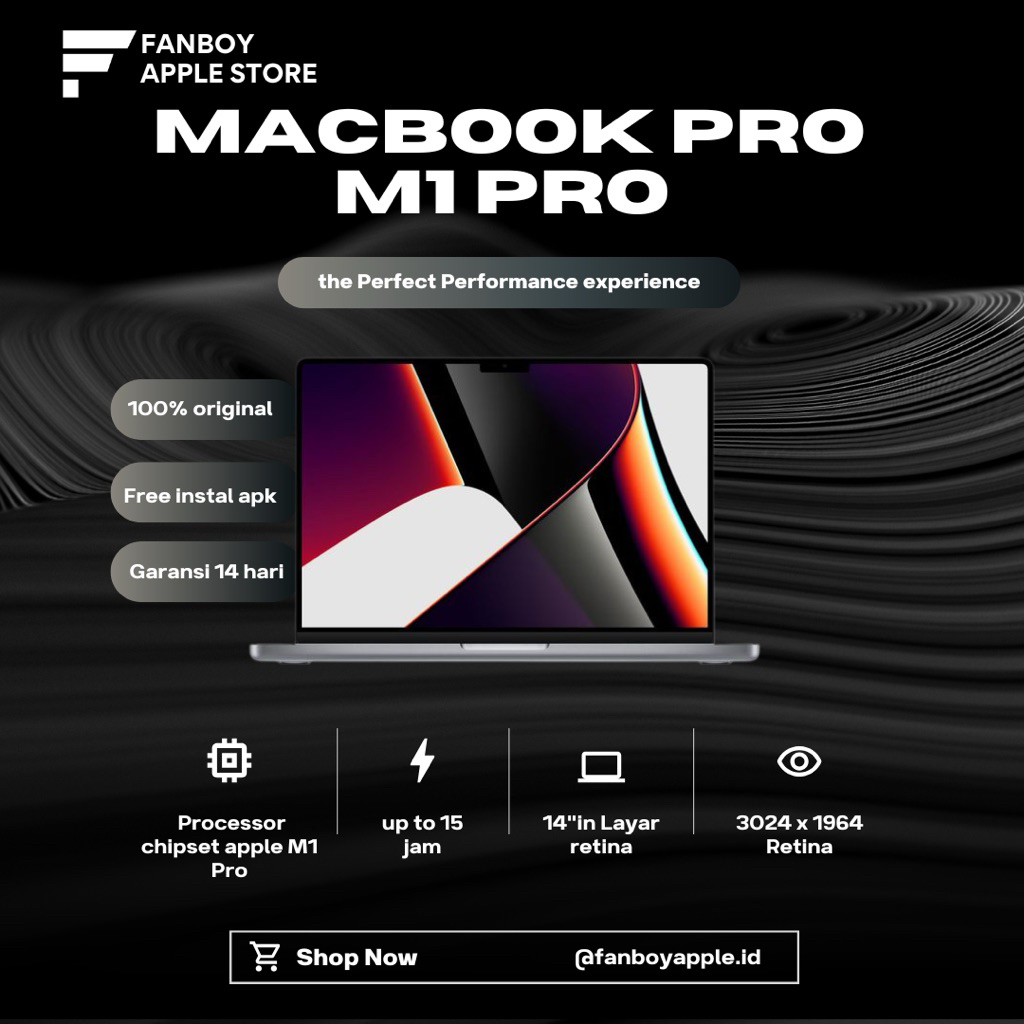 Jual MacBook Pro M1 pro | 14inch | Ram 32GB | Ssd 512GB | Second ...