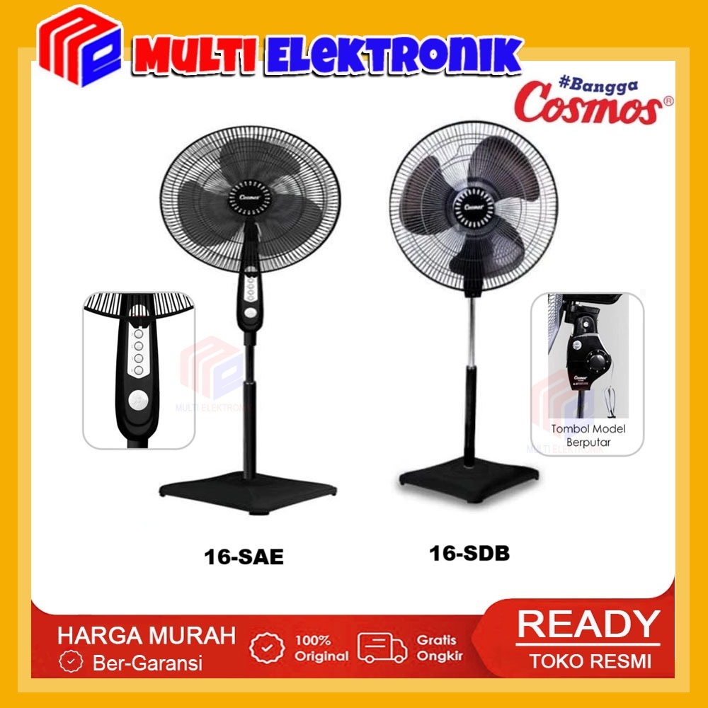 Jual Cosmos Kipas Angin Berdiri 16-SDB / 16-SAE Stand Fan 16 inch ...