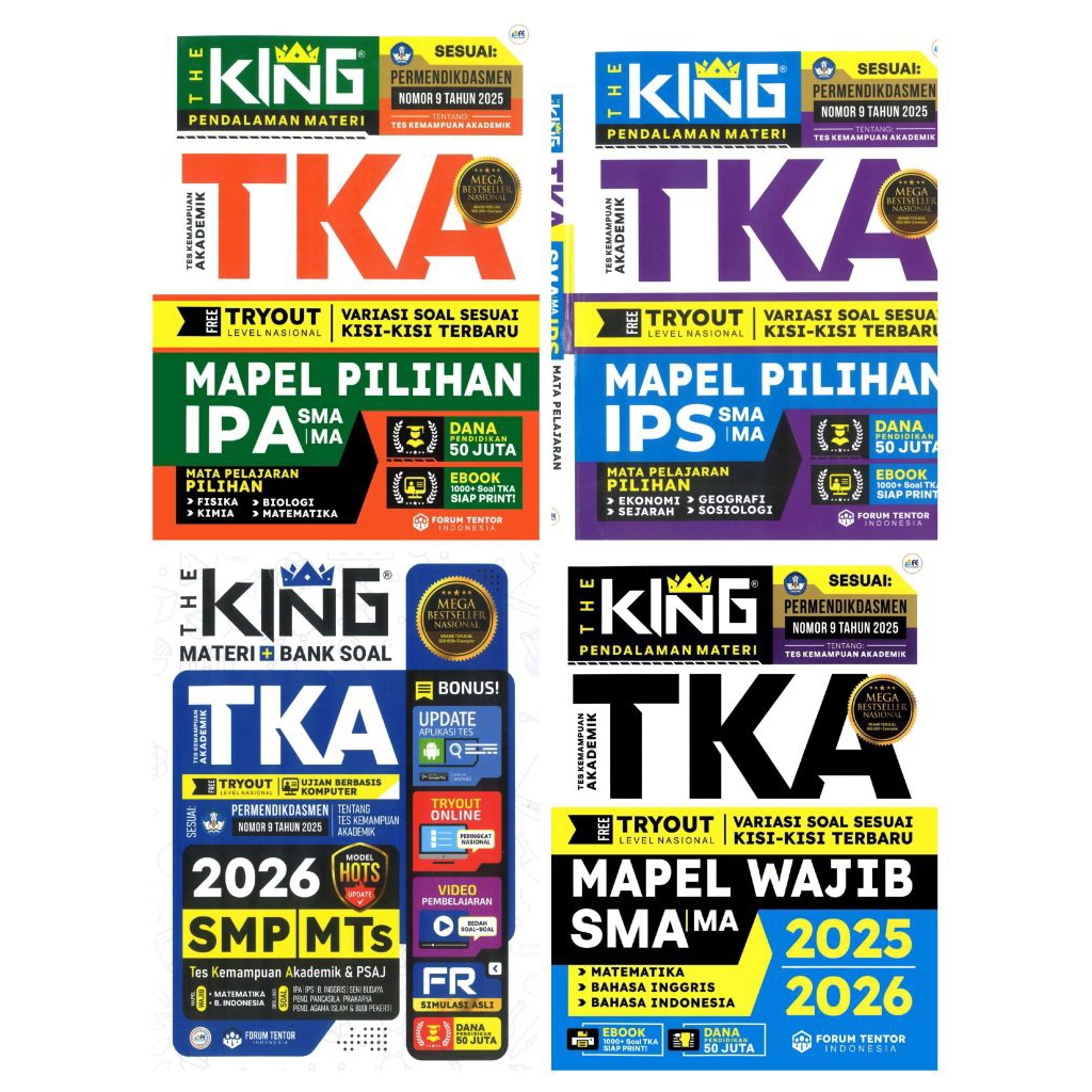 Jual Buku TKA SD SMP SMA Mapel Wajib IPA IPS 2025 Terbaru | Shopee ...