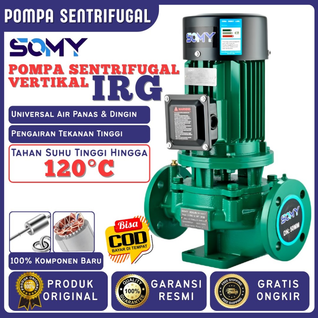 Jual Somy IRG Series Pompa Pipa Vertikal Sentrifugal Tahan Suhu Tinggi ...