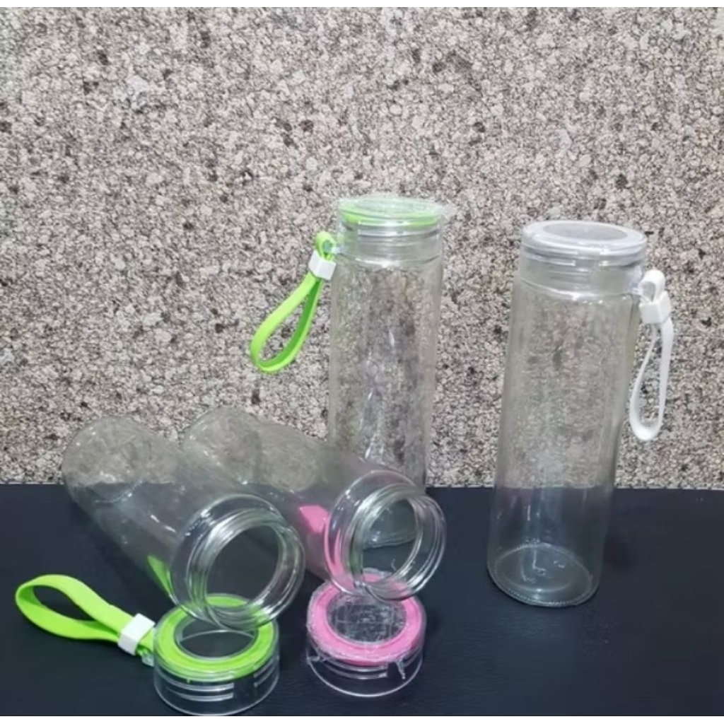 Jual B (B118) BOTOL SLIM BENING AESTHETIC TUTUP KARET WARNA/BOTOL MINUM ...