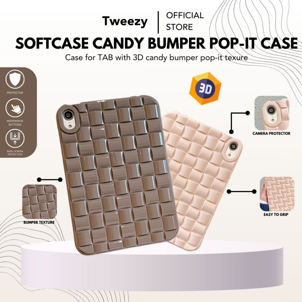 Jual Case Soft Pop It Ice Cube Style Cute iPad Gen 11/10/9/8/7 Air 4/5 ...