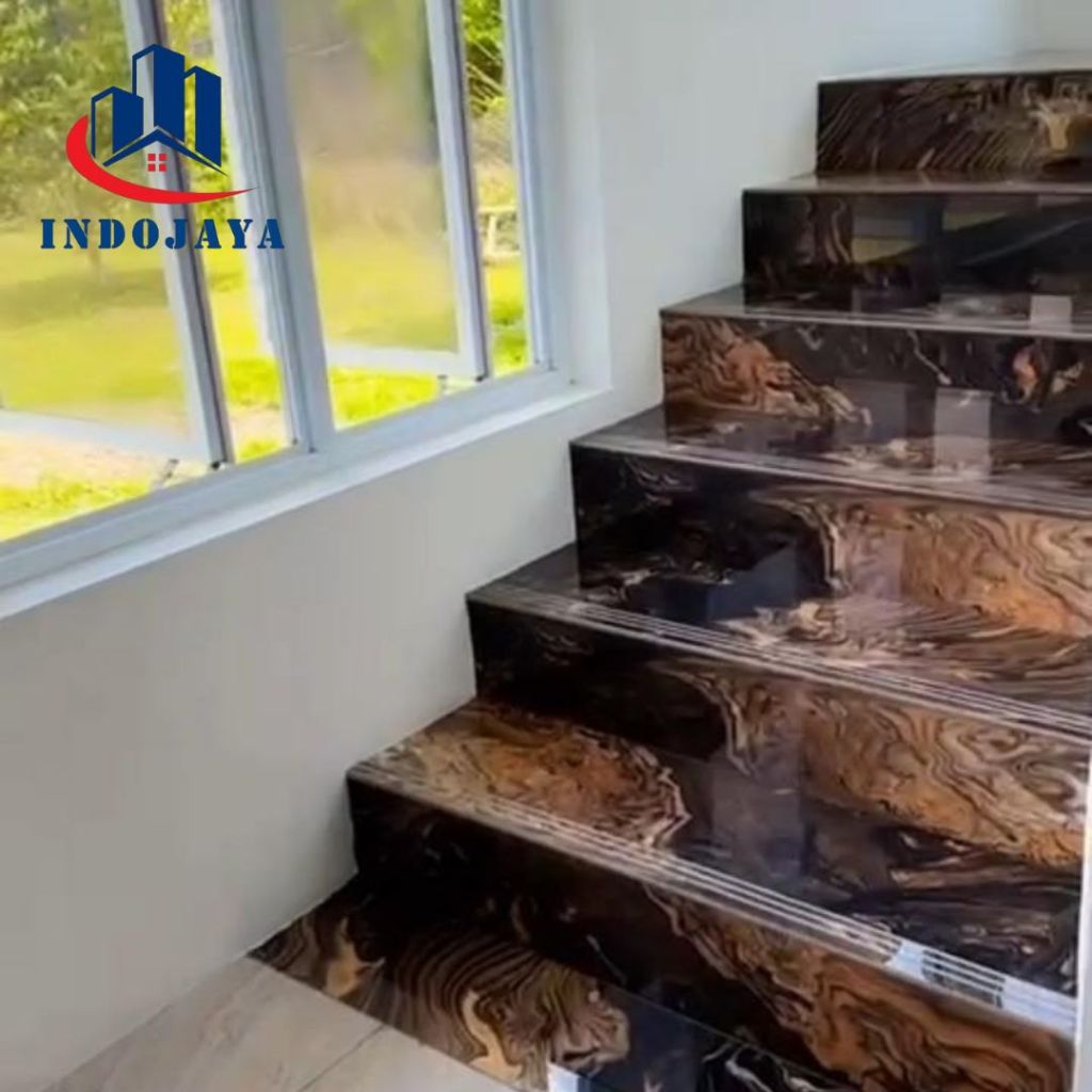 Jual granit tangga motif marmer 30x100 30x110 30x120 keramik stepnosing ...