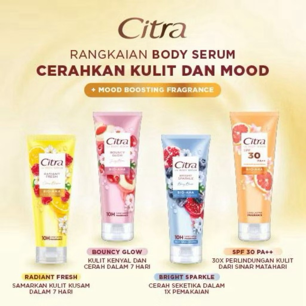 Jual Citra NATURAL BOOSTER BODY SERUM FFESH GLOW WITH 20X NIACINAMIDE ...