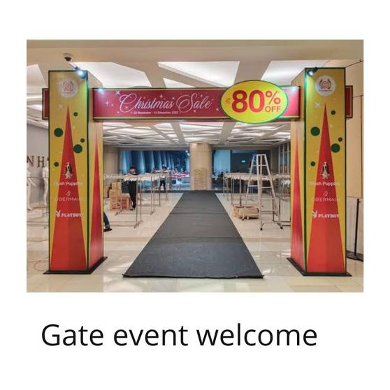 Jual Gate Event / Welcome gate - finishing flaxy | Shopee Indonesia