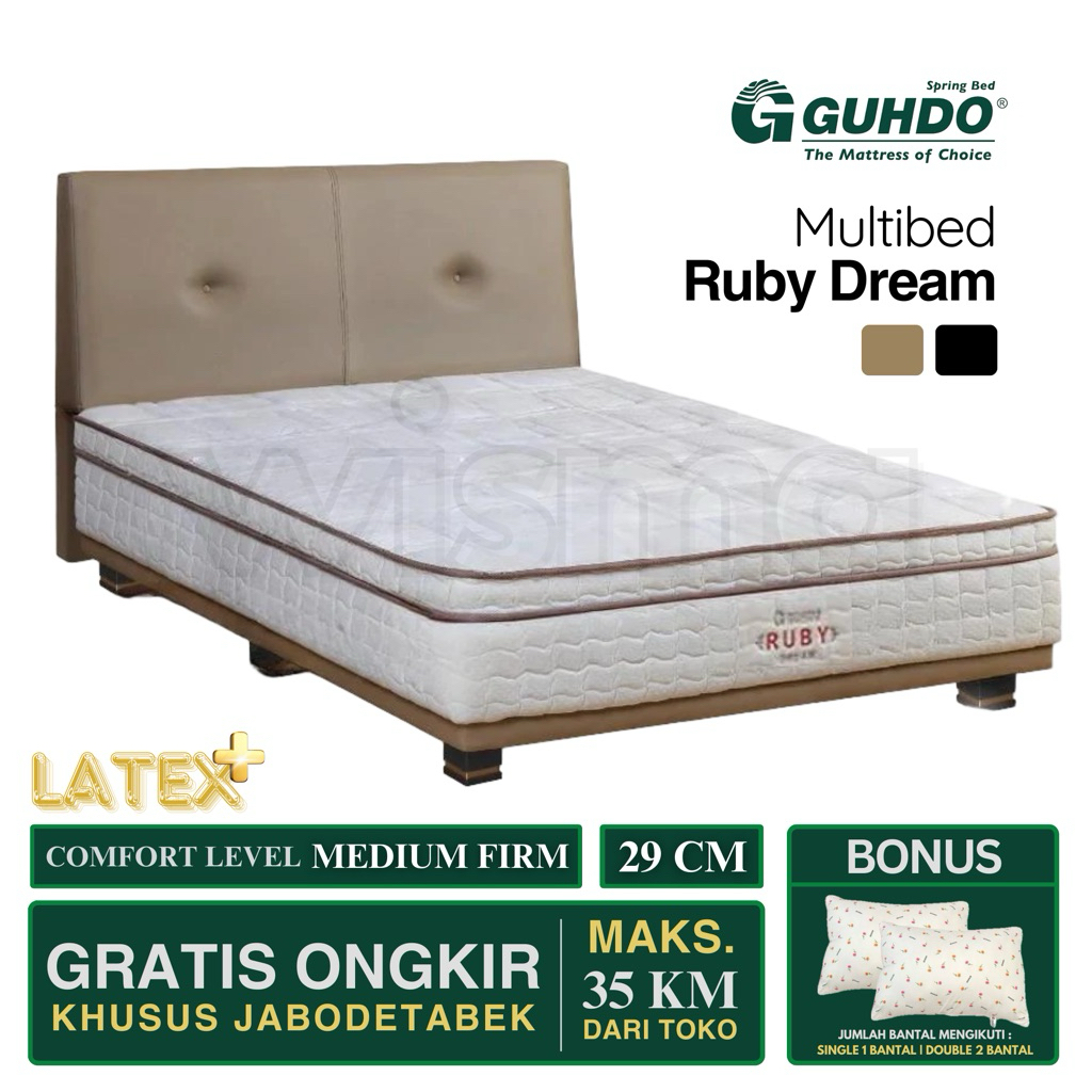 Jual Kasur Springbed Latex Fullset Guhdo Multibed Multi Bed Ruby Dream