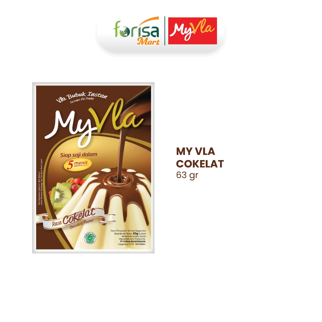 Jual My Vla Instant Vla Pudding Rasa Cokelat 63 gr - 1 Sachet | Shopee ...