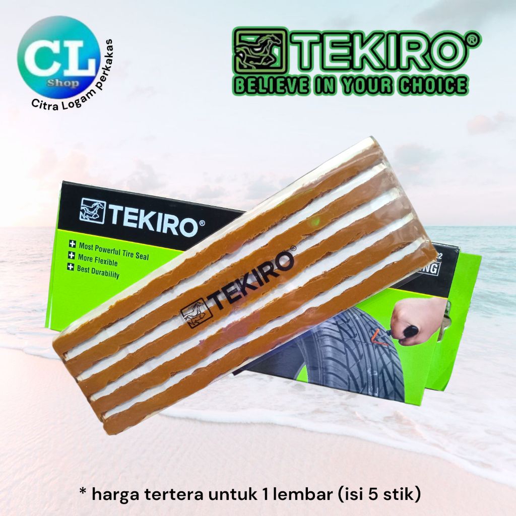 Jual REFILL KARET LEM CACING TAMBAL BAN tubeless TEKIRO per lembar ...