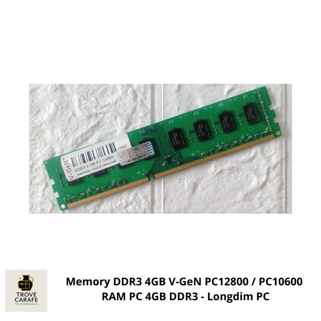 Jual VGEN 4GB DDR3 - RAM PC V-GeN - Memory PC 4GB DDR3 V-GeN PC12800 ...