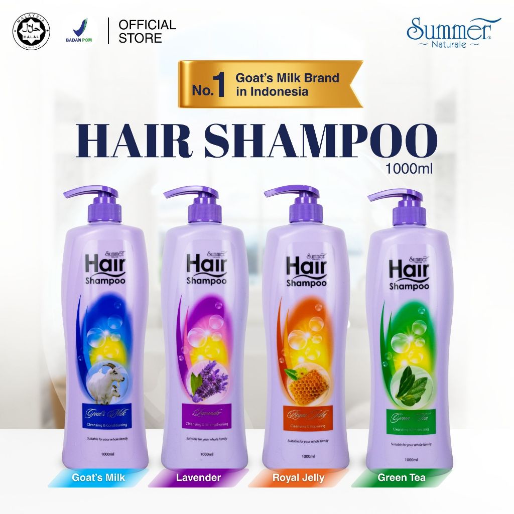 Jual Summer Naturale - 1000ml Hair Shampoo Sabun Cuci Rambut Keramas ...