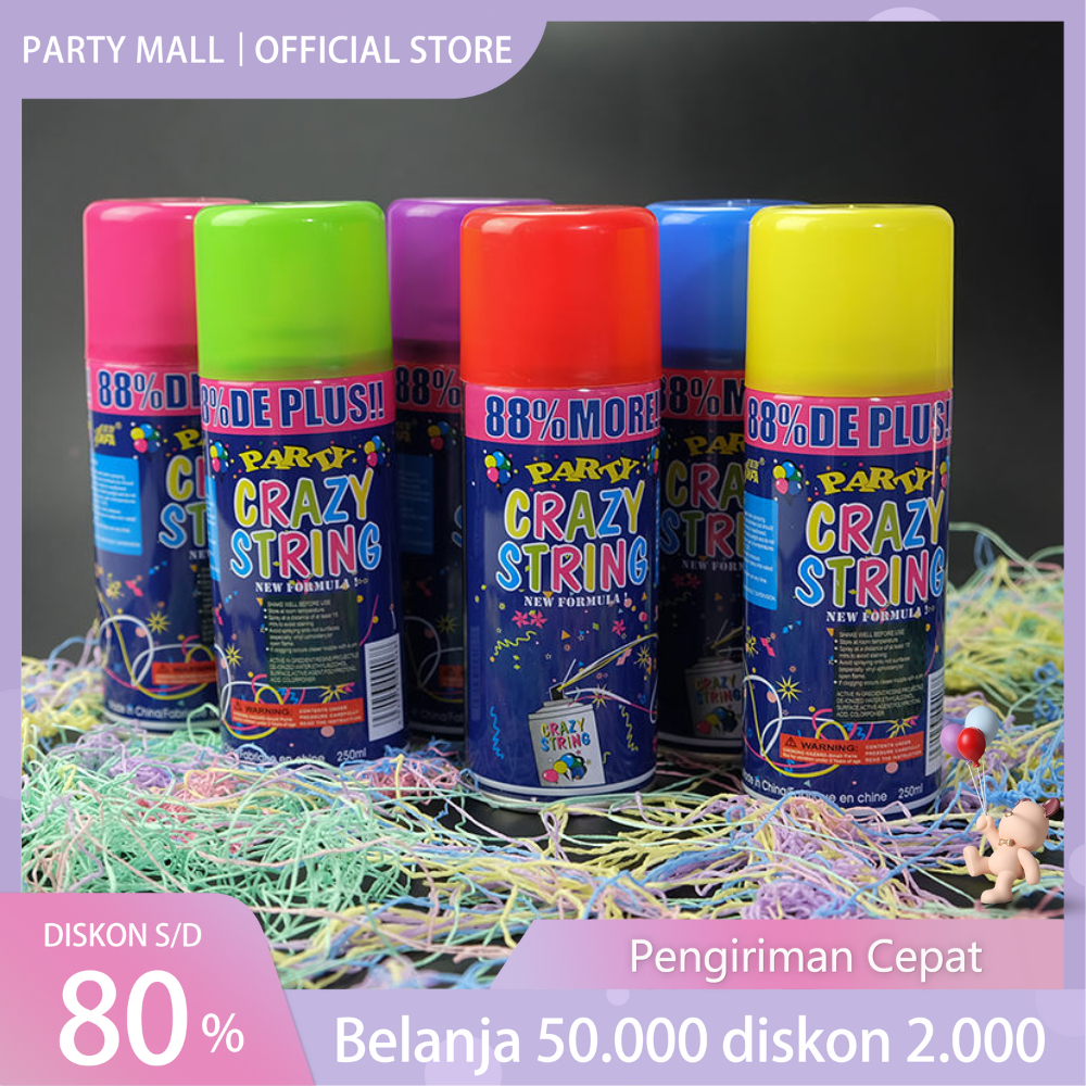 Jual Spray String Rainbow Warna Warni Perayaan Pesta Ulang Tahun ...
