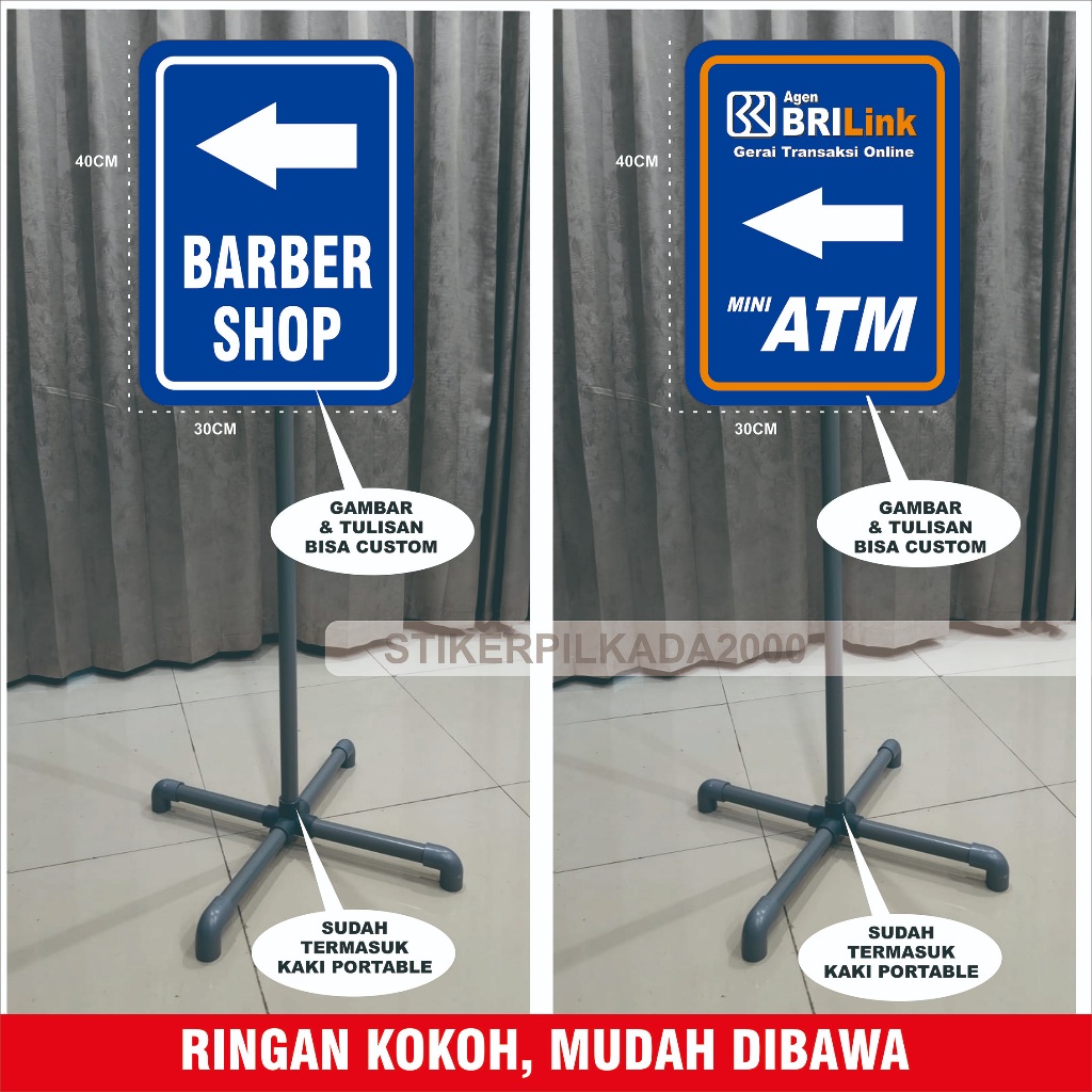 Jual RAMBU AKRILIK + TIANG + KAKI PORTABLE BARBER SHOP / RAMBU BRILINK ...