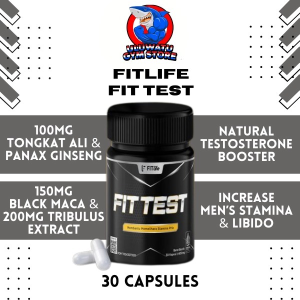 Jual (PROMO!) Fitlife FITTEST Test Booster 30 Kapsul Tongkat Ali ...