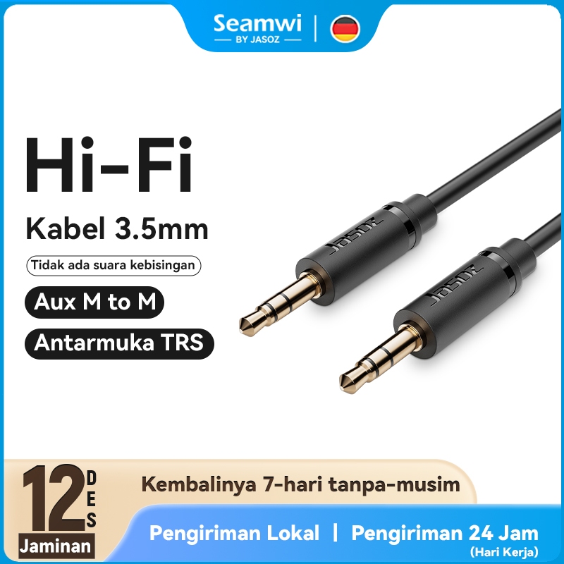 Jual Seamwi Kabel Aux Audio 3.5mm Male to Male Hi-Fi Sound Quality ...