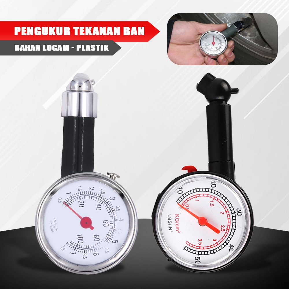 Jual Pengukur Tekanan Ban Mobil Motor Analog Manual Presisi Akurat Alat ...