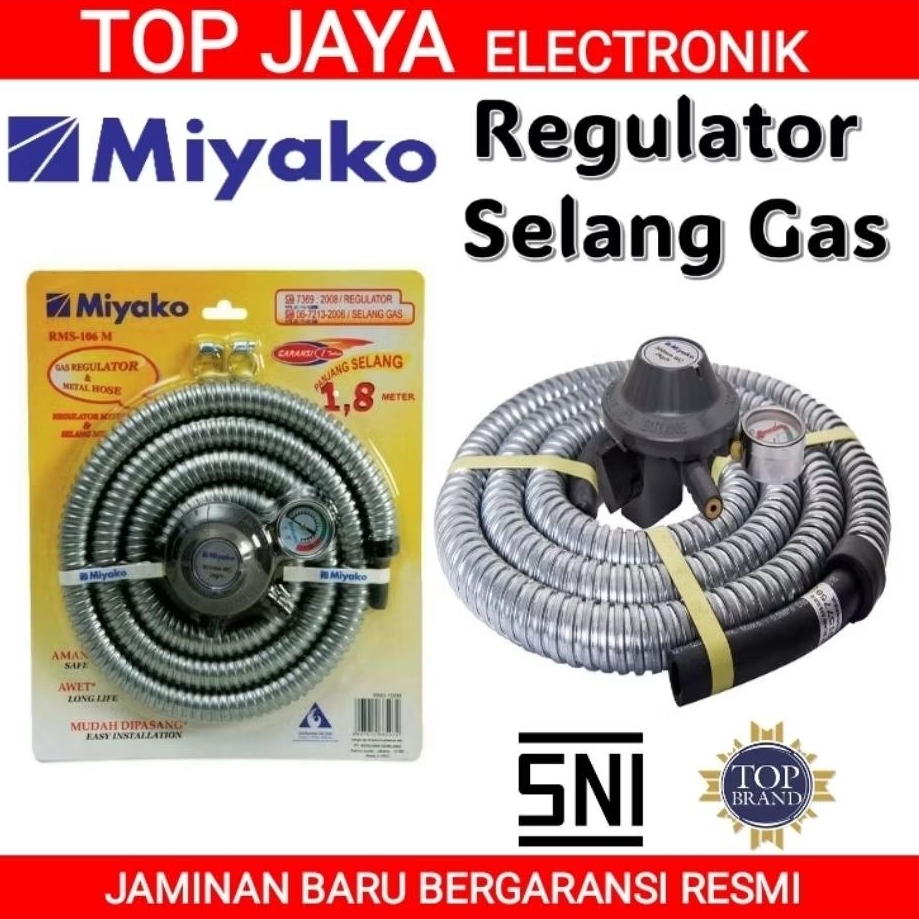 Jual REGULATOR SELANG GAS MIYAKO/SELANG REGULATOR MIYAKO NEW SERIES ...