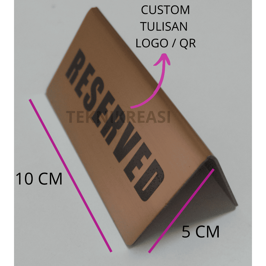 Jual Custom Penanda Meja Reservasi/ No Smoking/ Reserved / Security ...