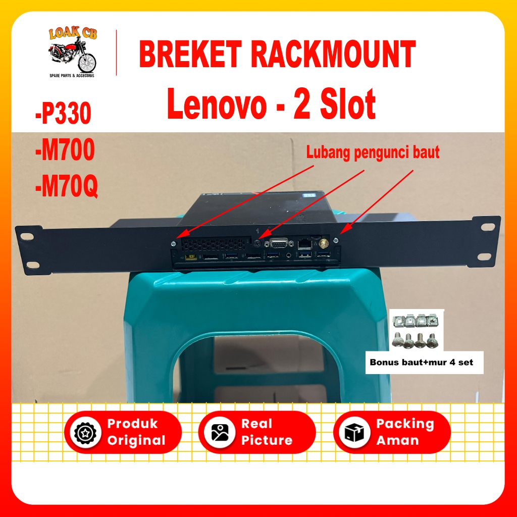 Jual Bracket lenovo tiny pc p330 Breket Dudukan Pangkon Kupingan rack ...
