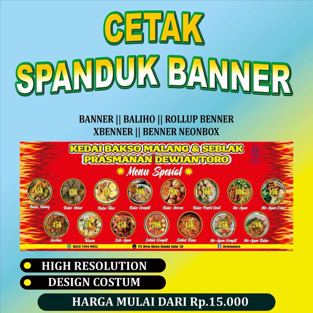 Jual CETAK SPANDUK TERMURAH - CETAK BENNER - CUSTOM SPANDUK - TERMURAH ...