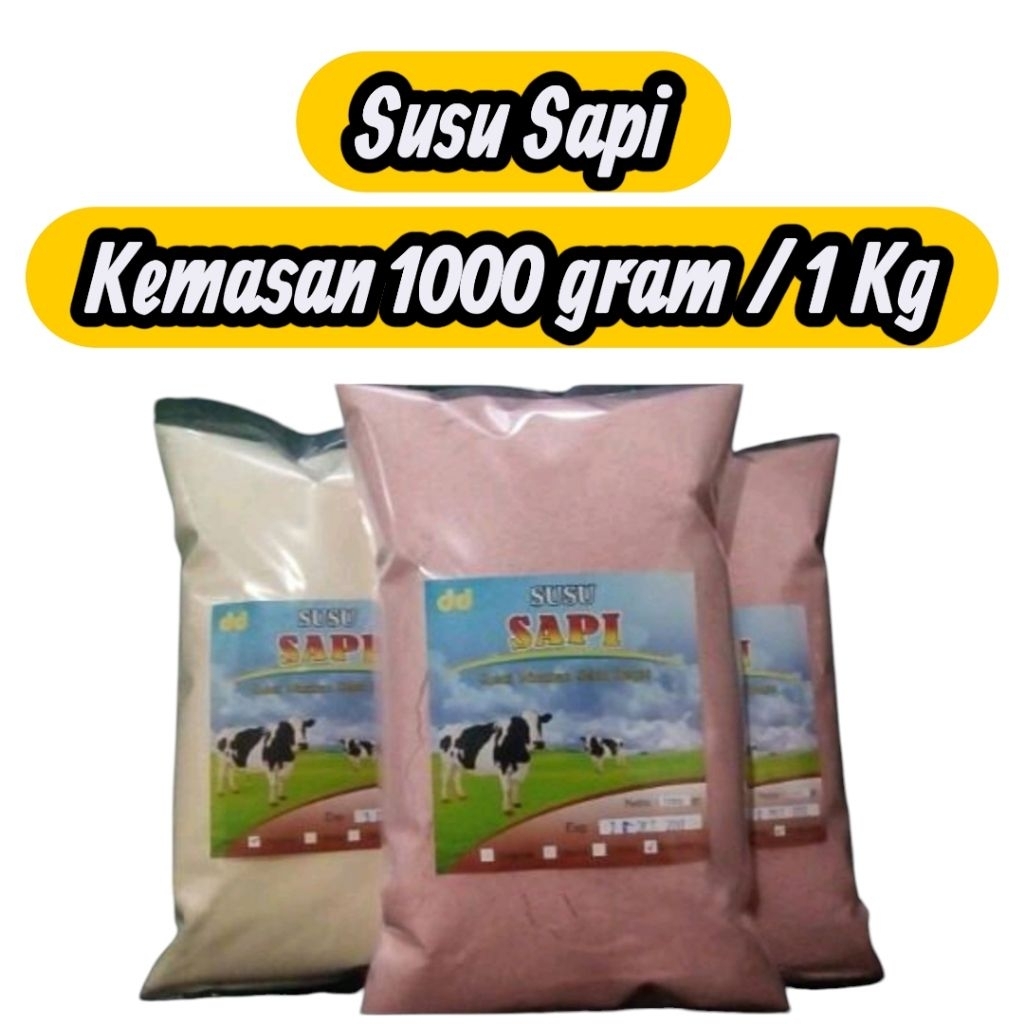 Jual susu sapi 1000gram minuman bubuk aneka rasa | Shopee Indonesia
