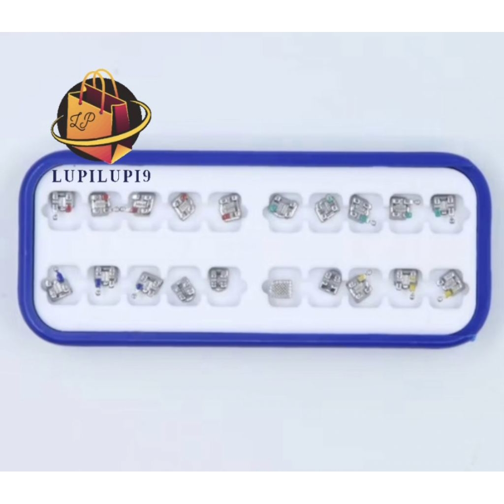 Jual Dental Orthodontic Bracket Mini Roth / Bracket Behel Metal 022 018 ...