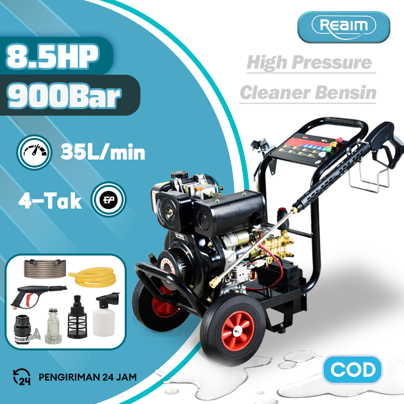 Jual REAIM Jet Cleaner High 4-Tak 900 Bar Pressure Cleaner Bensin ...