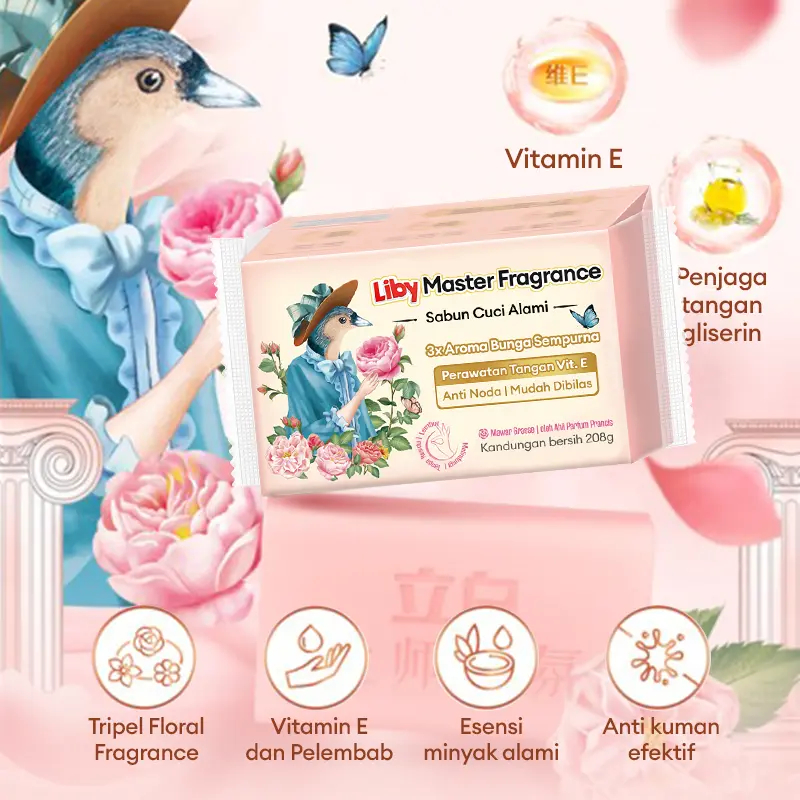 Jual LIBY Deterjen Batang Laundry Detergent Soap (208gr) - Penghilang ...
