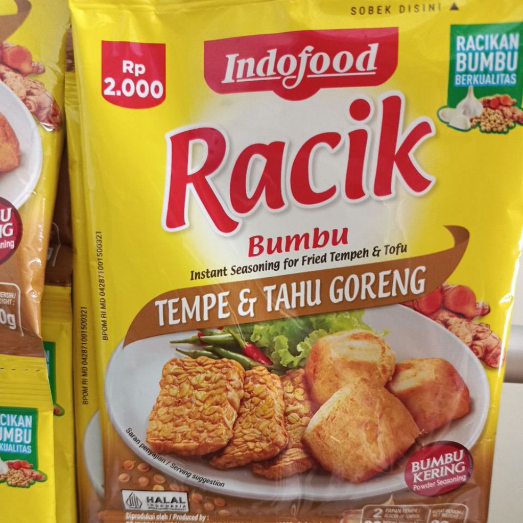 Jual INDOFOOD BUMBU RACIK INSTAN TEMPE TAHU GORENG - RENCENG 10 PCS ...