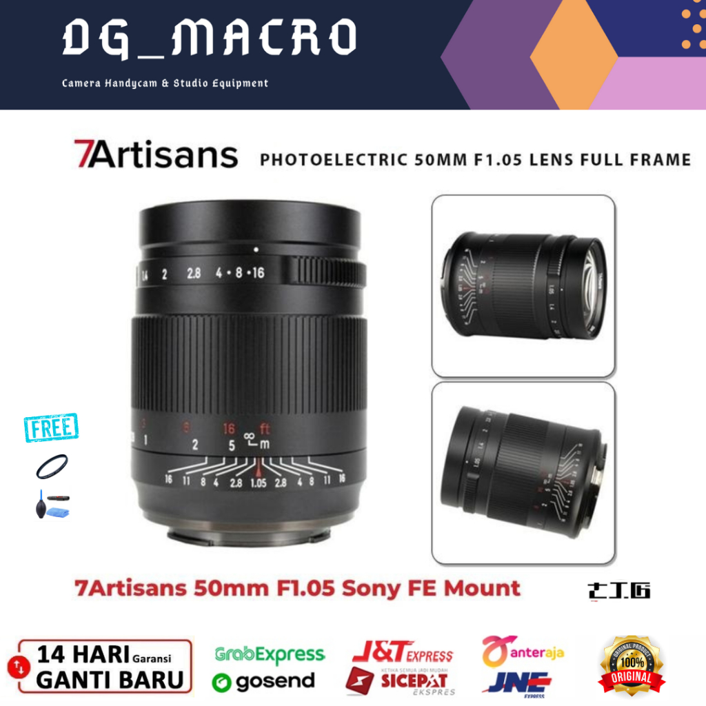 Jual 7artisans Photoelectric 50mm f1.05 Lens Full Frame 50mm f/1.05 ...
