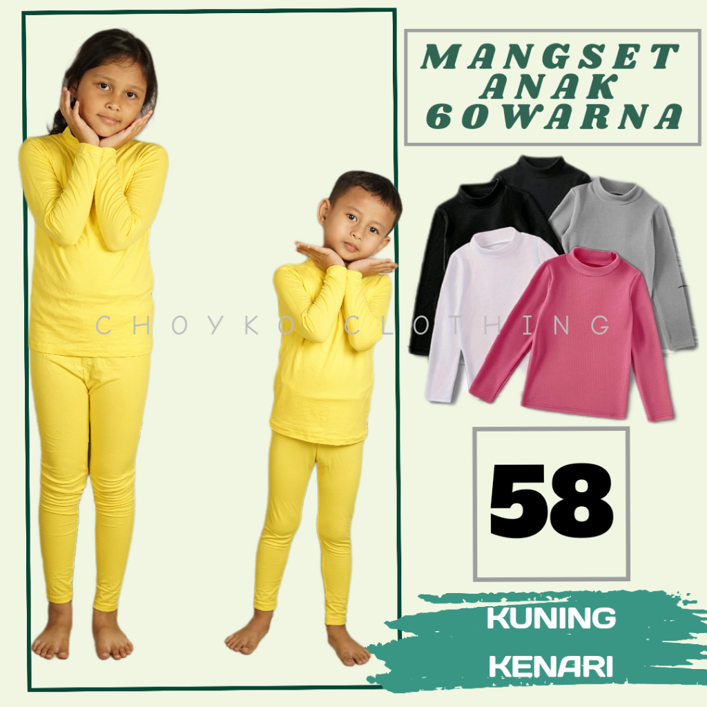 Jual Manset Anak Perempuan & Laki-Laki 4 bulan-12 Tahun Lengan Panjang ...