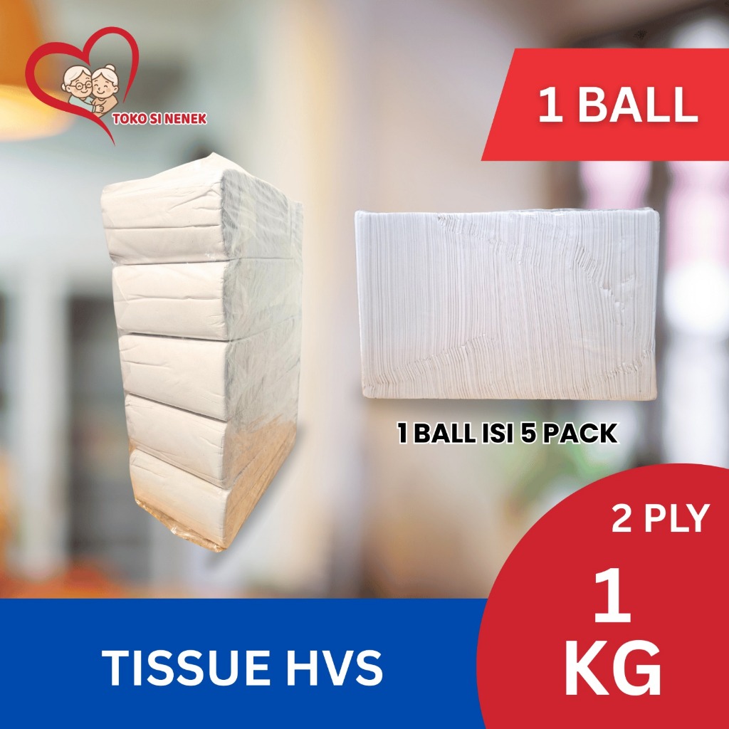 Jual 1 ( SATU ) BALL HVS TISSUE 1 KG | Facial Tissue | Facial Wajah ...