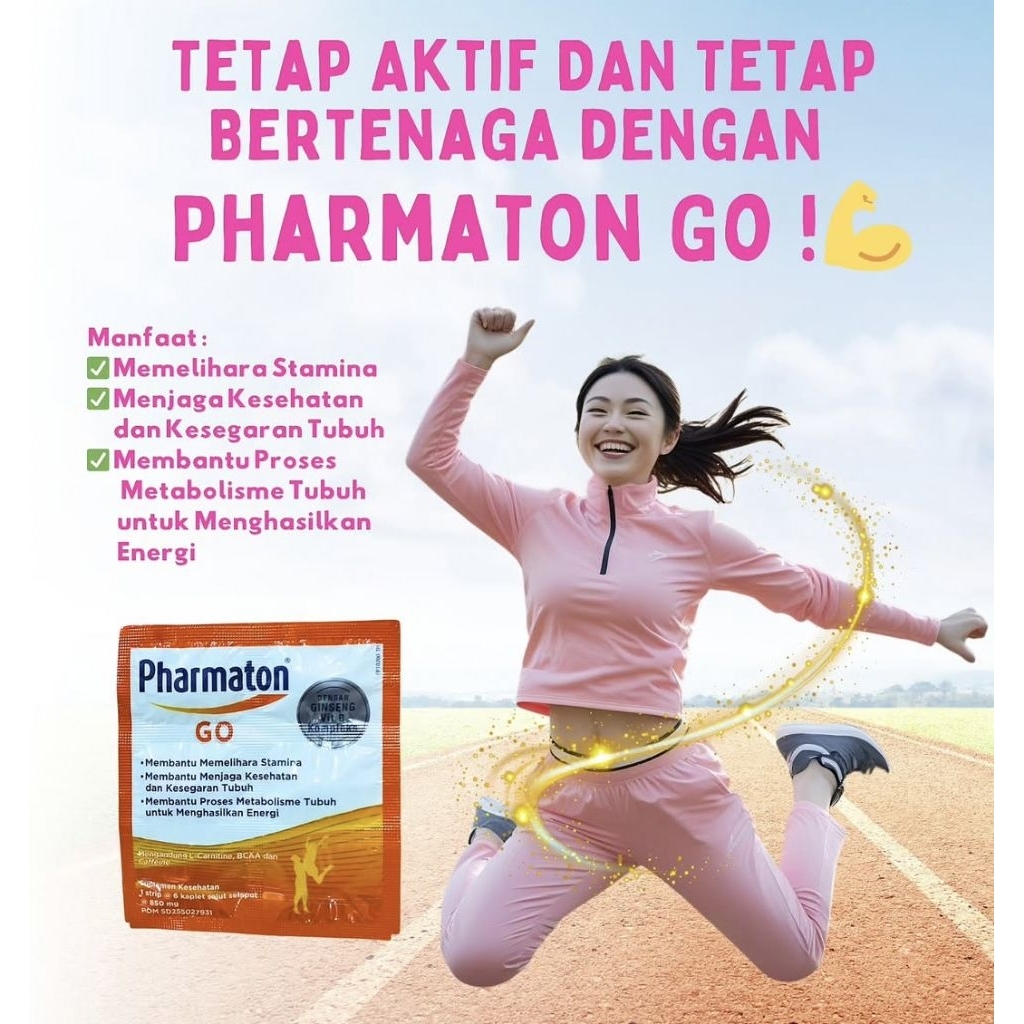 Jual PHARMATON GO FORMULA strip @6 kaplet | Shopee Indonesia