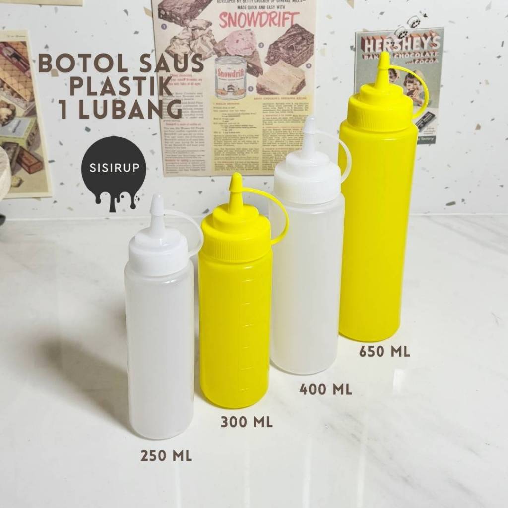 Jual Botol Saus Saos Sauce Mayonaise Kecap Cuka Dengan Angka Takaran ...