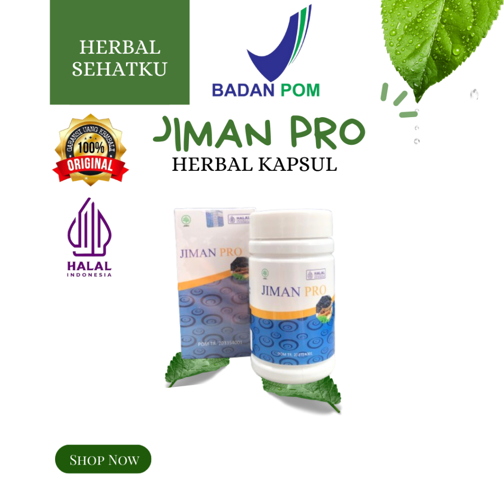 Jual Jiman Pro Kapsul Herbal 100% original HALAL | AGEN RESMI | Shopee ...