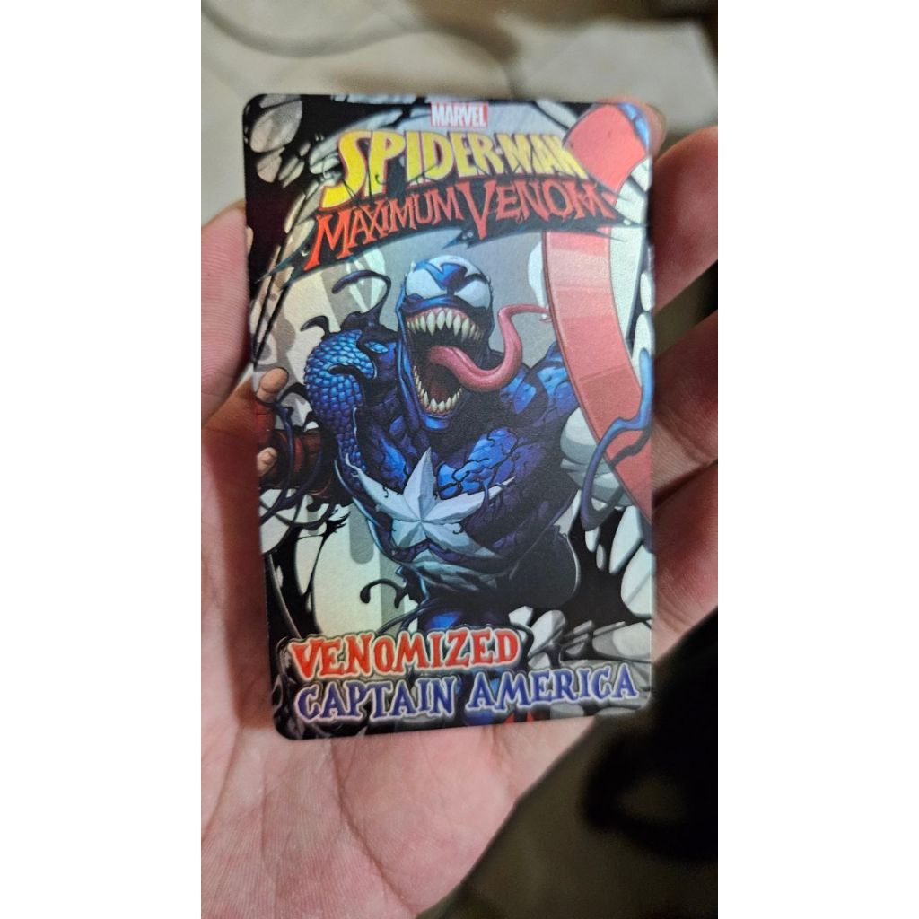 Jual Marvel Spiderman Maximum Venom Captain America Foil Card - Cow ...